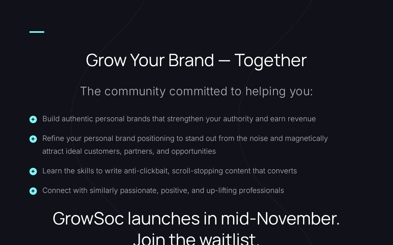 GrowSoc Community